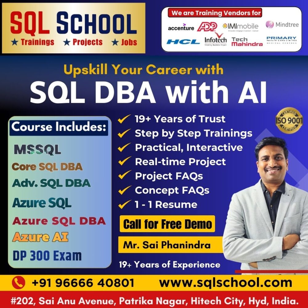 SQL DBA Course Complete Guide - SQL School