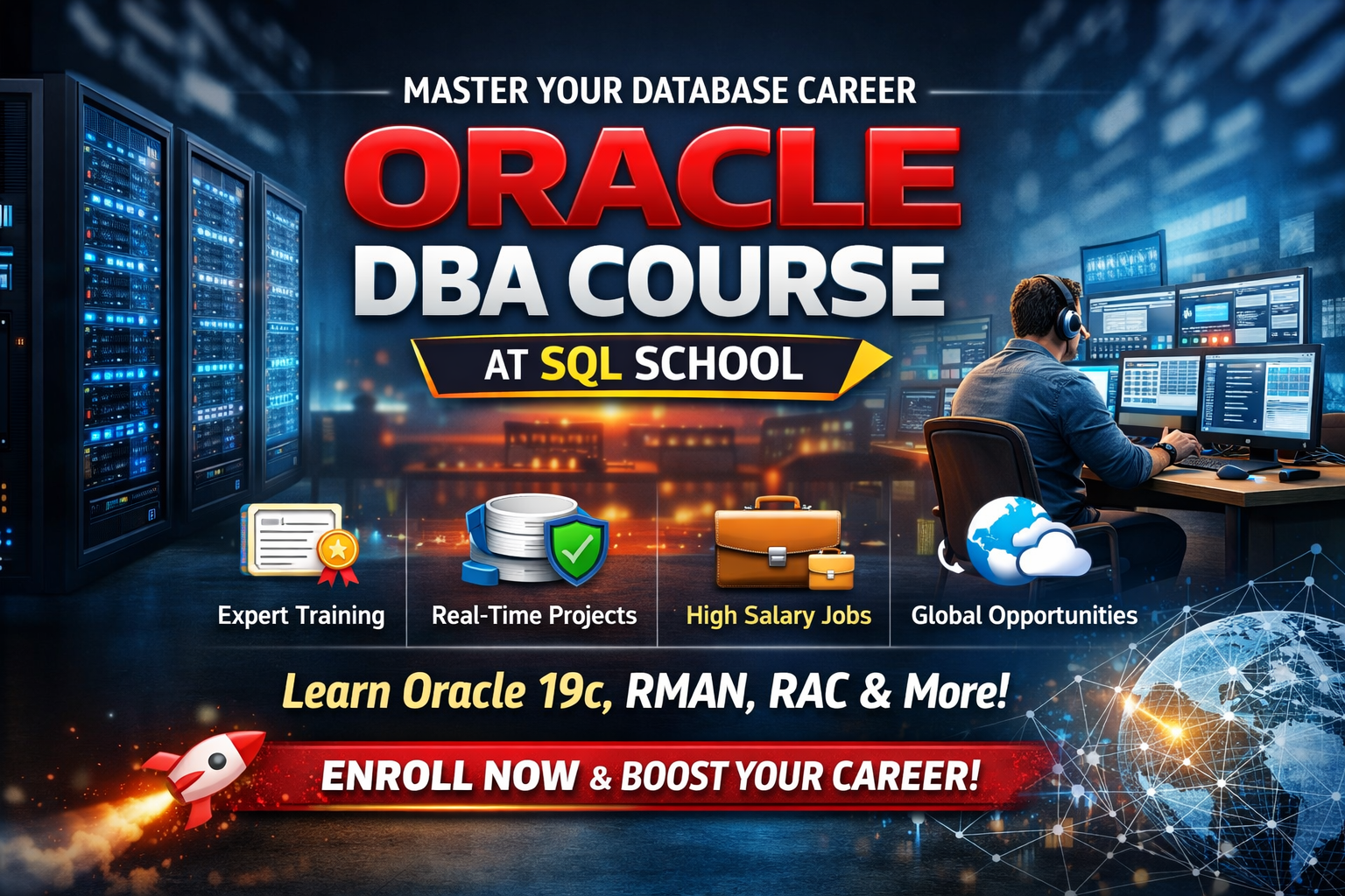🚀 Master Your Database Career with Oracle DBA Course at SQL School - SQL School